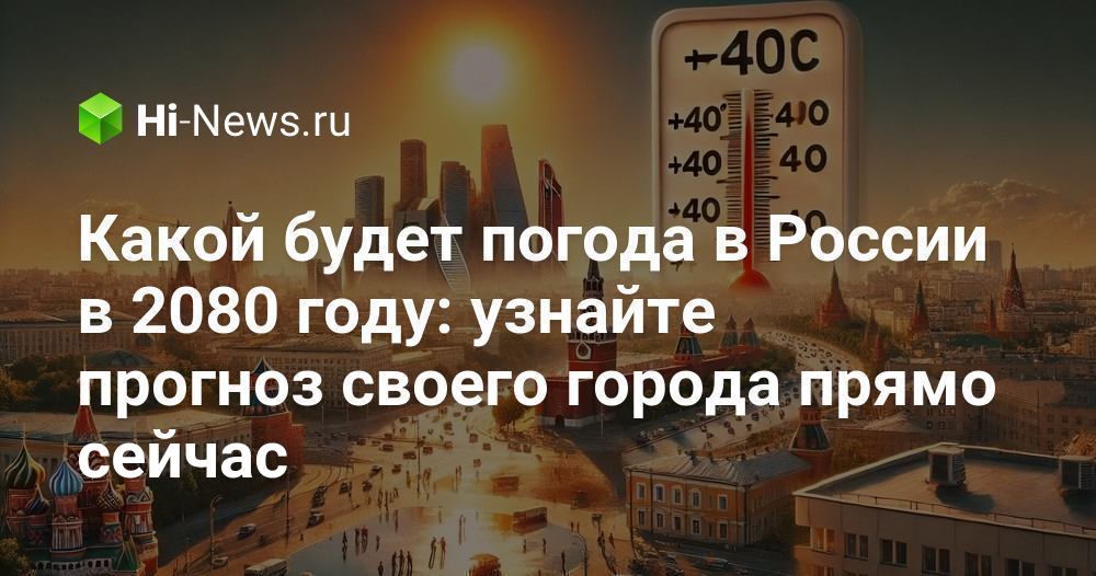 Какой будет погода в России в 2080 году: узнайте прогноз своего города прямо сейчас - Hi-News.ru