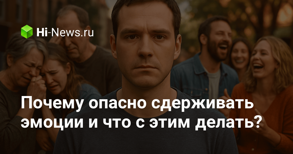 Почему опасно сдерживать эмоции и что с этим делать? - Hi-News.ru