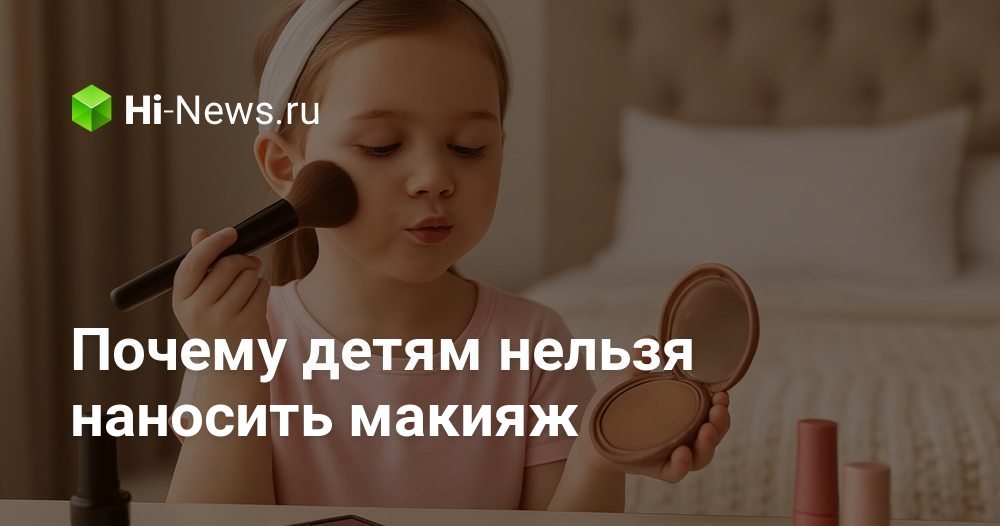 Почему детям нельзя наносить макияж - Hi-News.ru