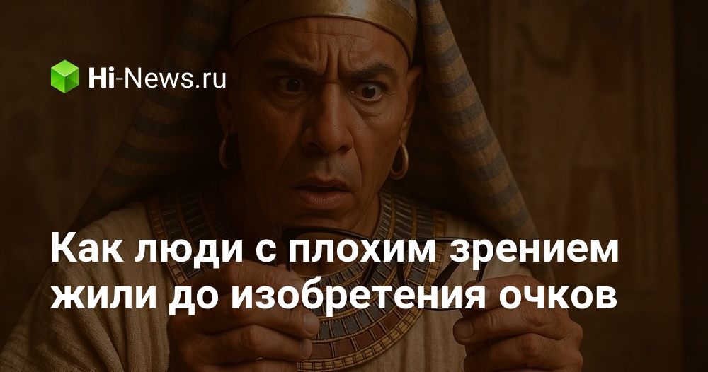 Как жили люди с плохим зрением до изобретения очков - Hi-News.ru