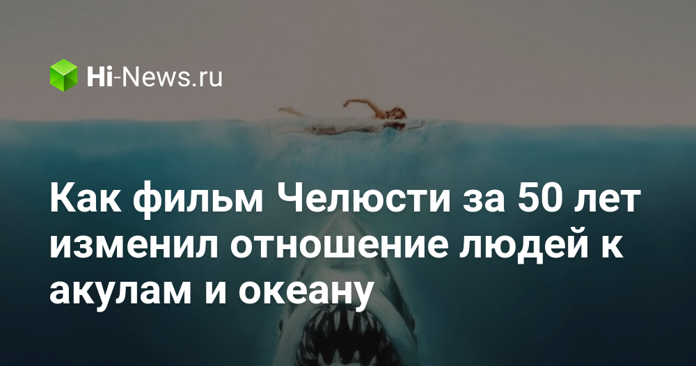Как фильм Челюсти за 50 лет изменил отношение людей к акулам и океану - Hi-News.ru