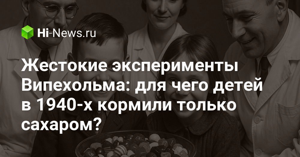 Жестокие эксперименты Випехольма: для чего детей в 1940-х кормили ...