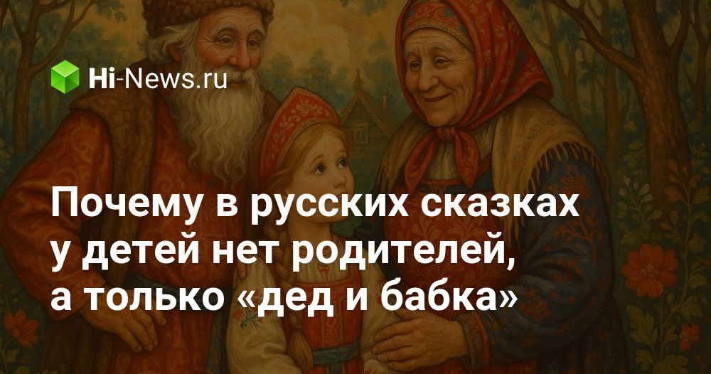 Почему в русских сказках у детей нет родителей, а только «дед и бабка» - Hi-News.ru