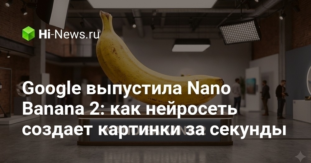 Google выпустила Nano Banana 2: как нейросеть создает картинки за секунды